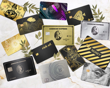 Black Centurion AMEX Metal Card Pakistan | Custom Bank Card – Gold Wraps